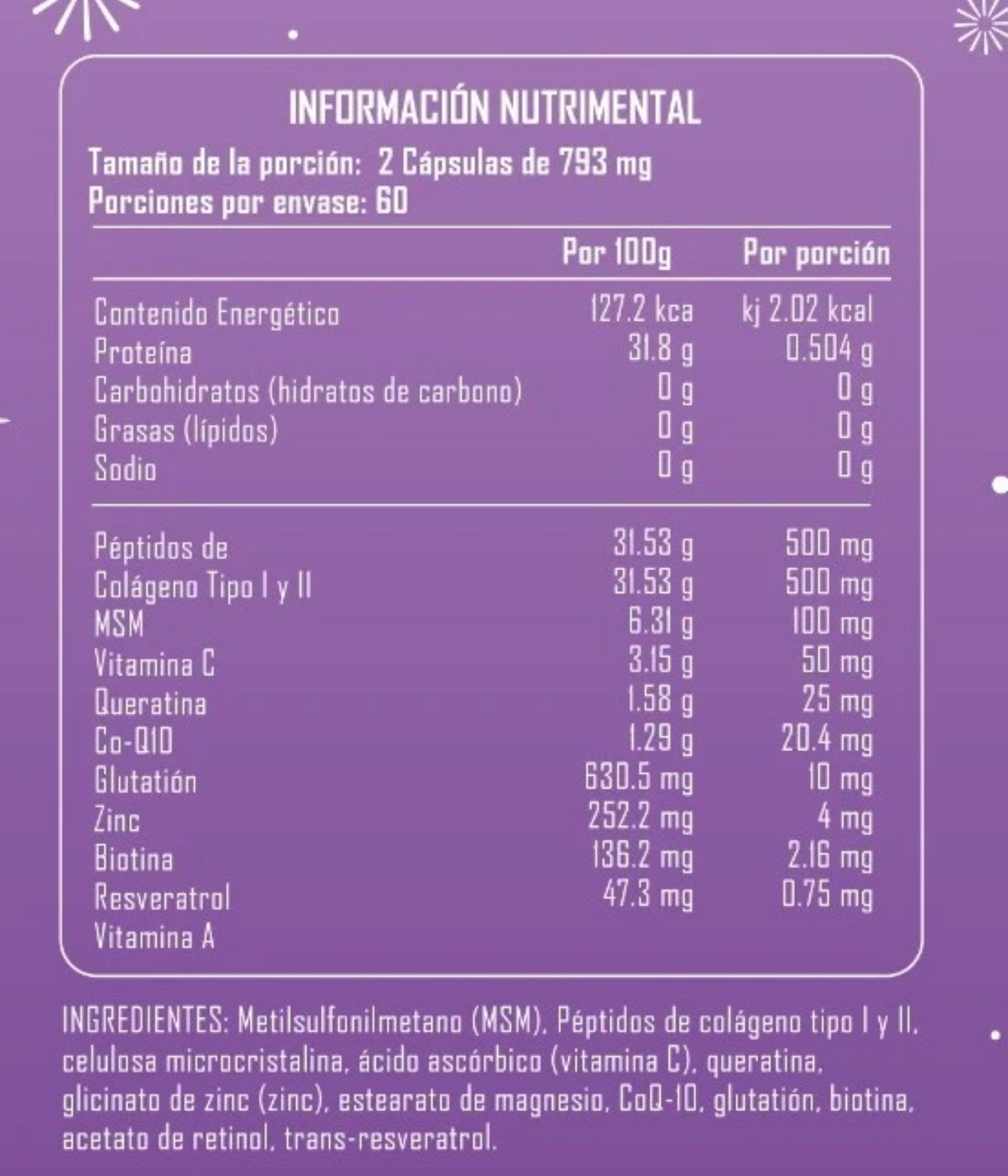 Capsulas jousfit GLOW 4U • Nutrition Muscle